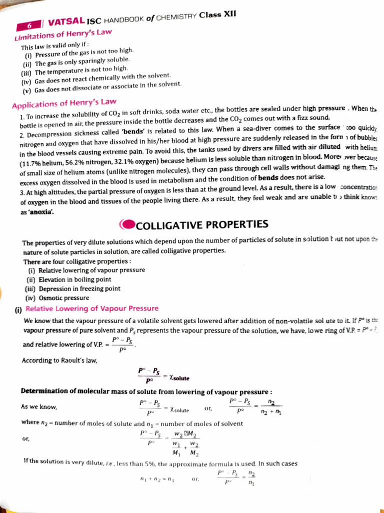 Solutions Part 2 VATSAL | Download Free PDF | Gases | Applied And ...