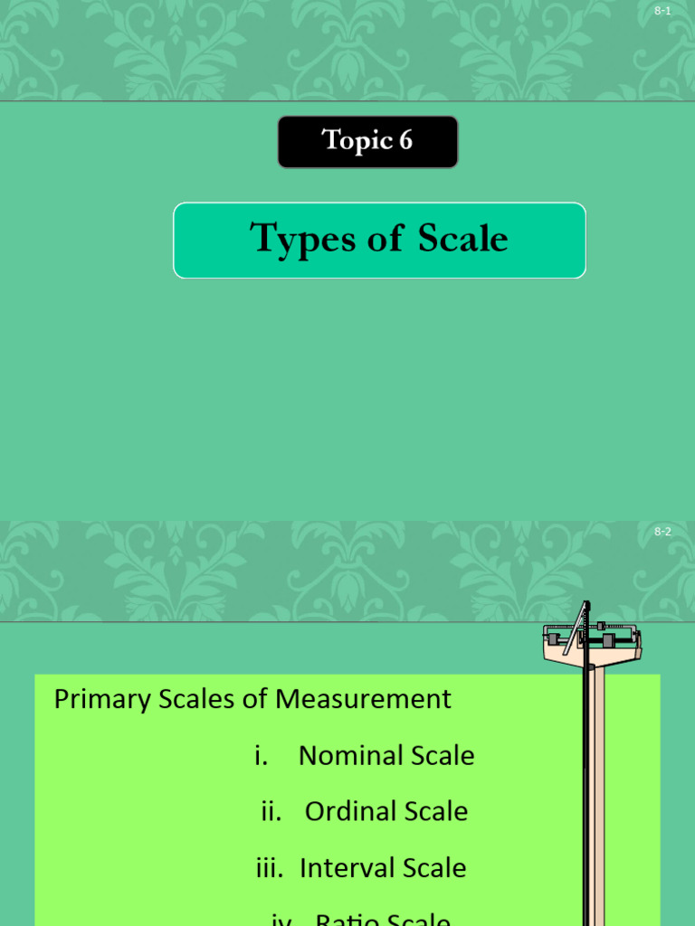 Chapter 6 - Type of Scale | PDF | Level Of Measurement | Percentile