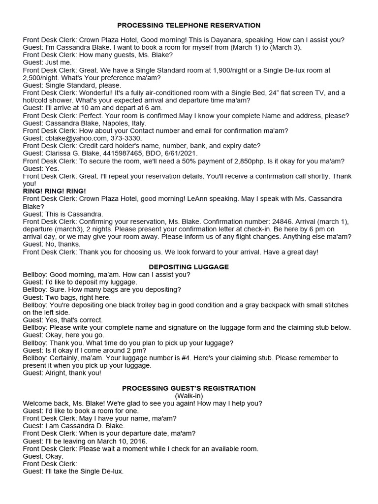 Fos Basic Phraseology | PDF