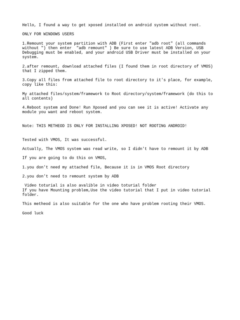 Follow These Steps To Install Xposed Without Root | PDF | Computers