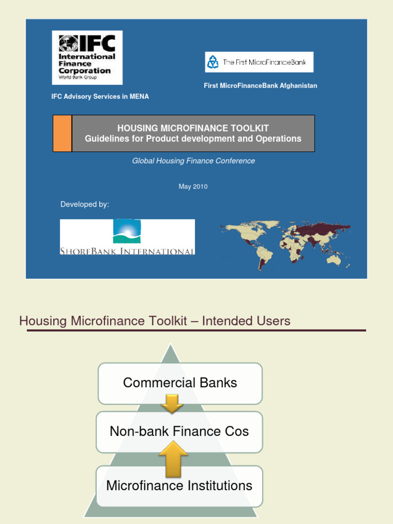 IFC Advisory - HOUSING MICROFINANCE TOOLKIT | PDF | Microfinance | Loans