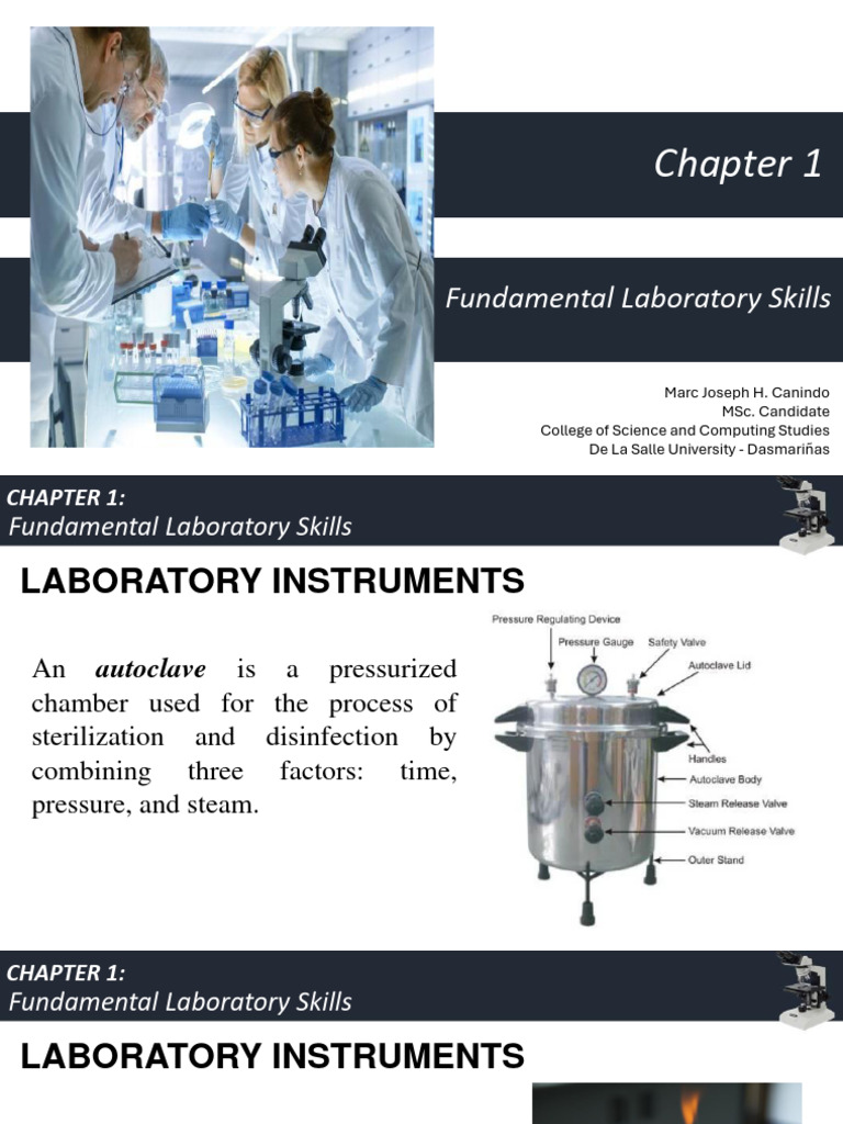 Fundamental Laboratory Skills | PDF | Growth Medium | Sterilization (Microbiology)