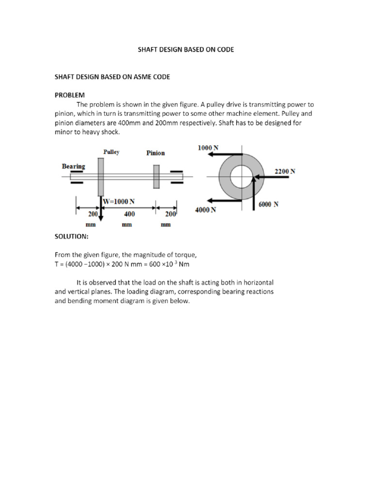Shaft Design | PDF