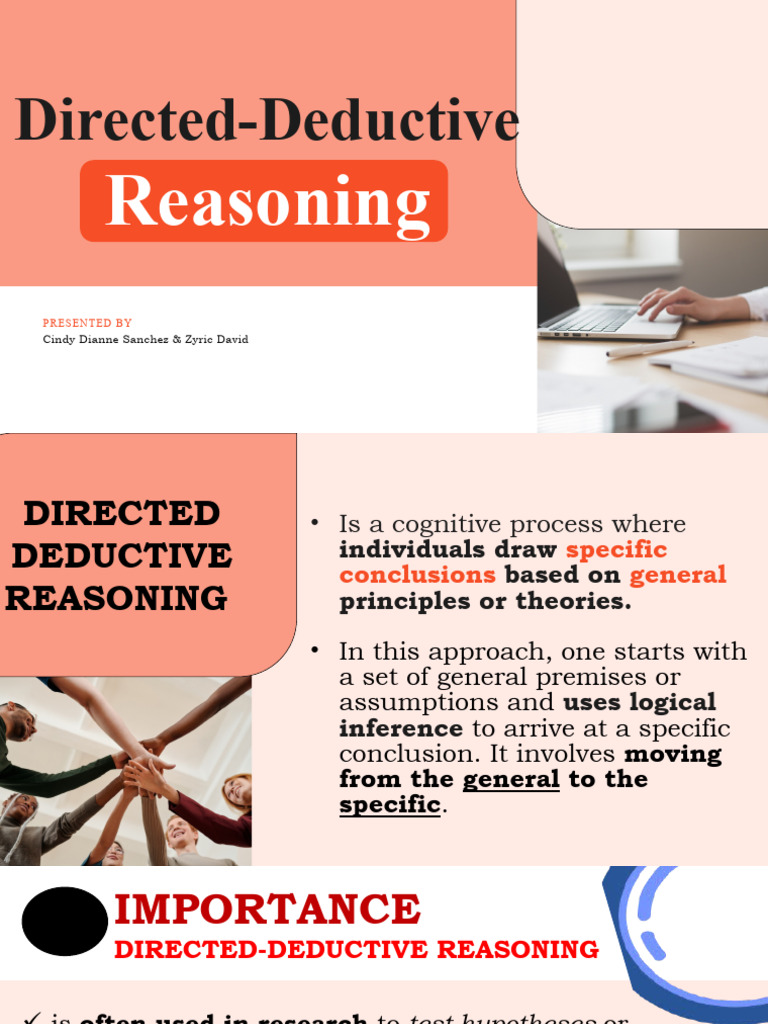Directed Deductive Reasoning Guide | PDF | Theory | Hypothesis