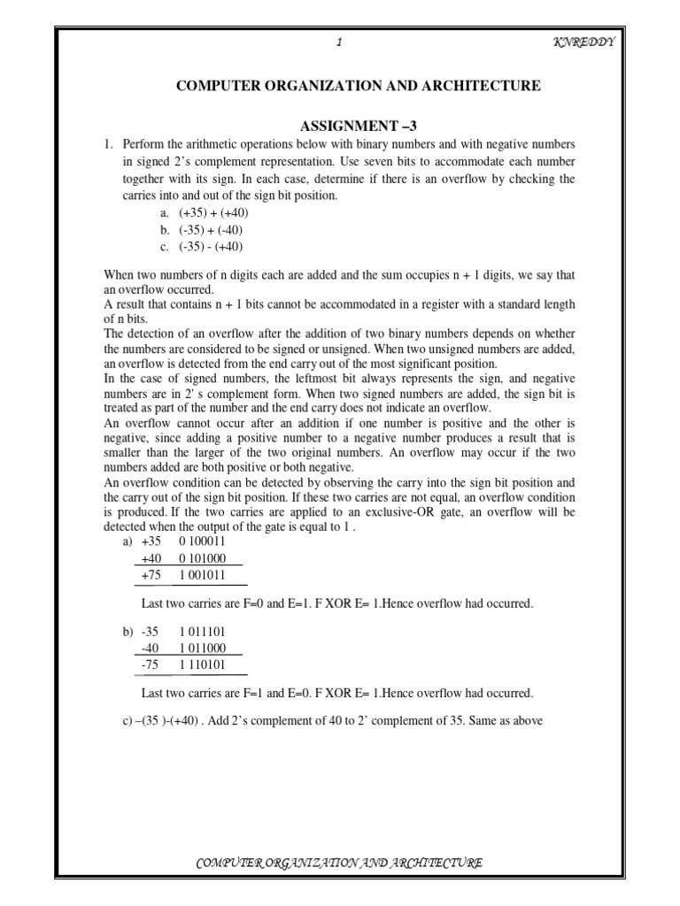 Solution | Download Free PDF | Numbers | Computer Architecture