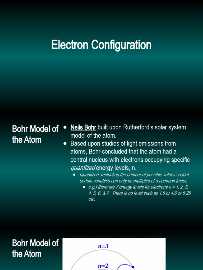 04 Electron Configuration Pdf Atomic Orbital Electron Configuration