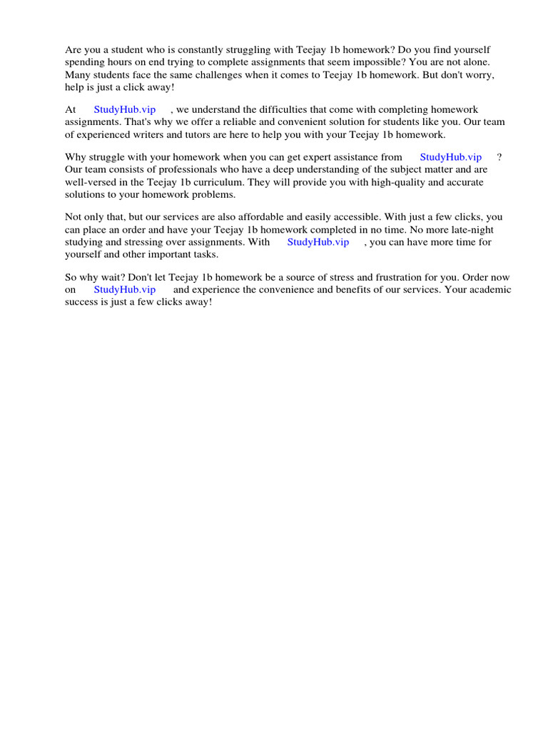 Teejay 1b Homework Pdf Curriculum Homework