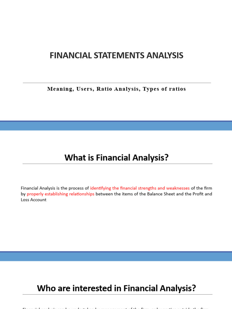 Financial Analysis | PDF | Stocks | Financial Capital