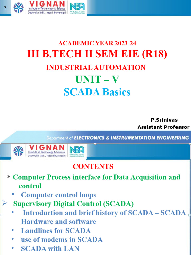 Unit 5 | PDF | Scada | Analog To Digital Converter