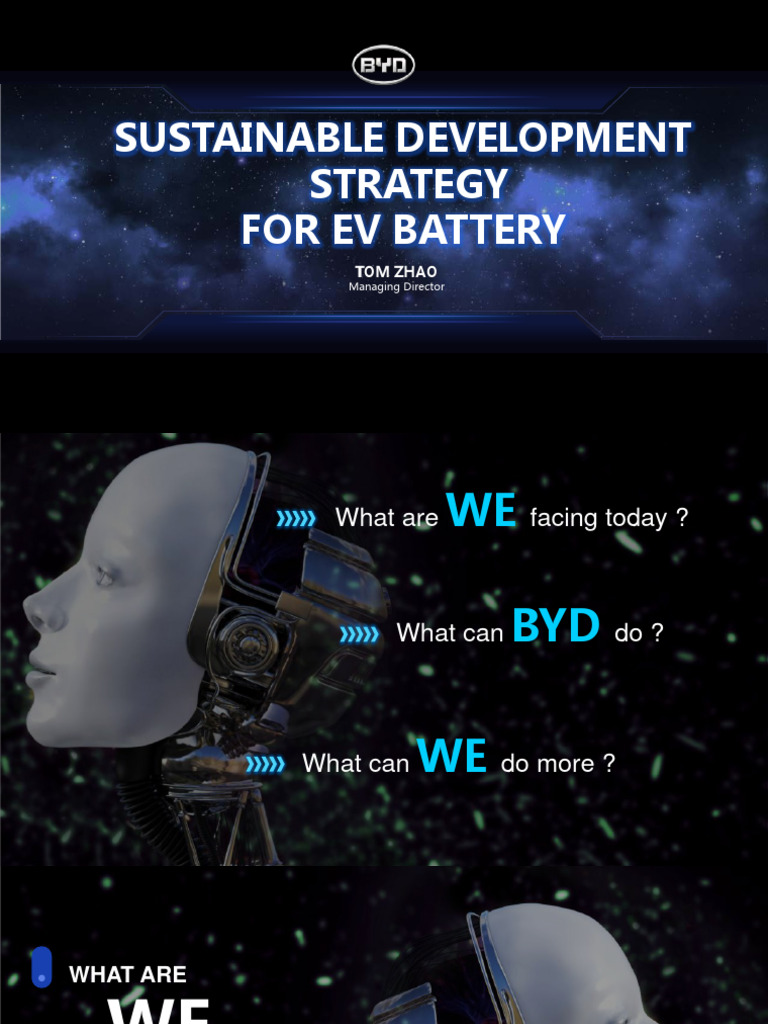BYD SUTAINABLE DEVELOPMENT STRATEGY FOR EV BATTERY | PDF | Electric ...