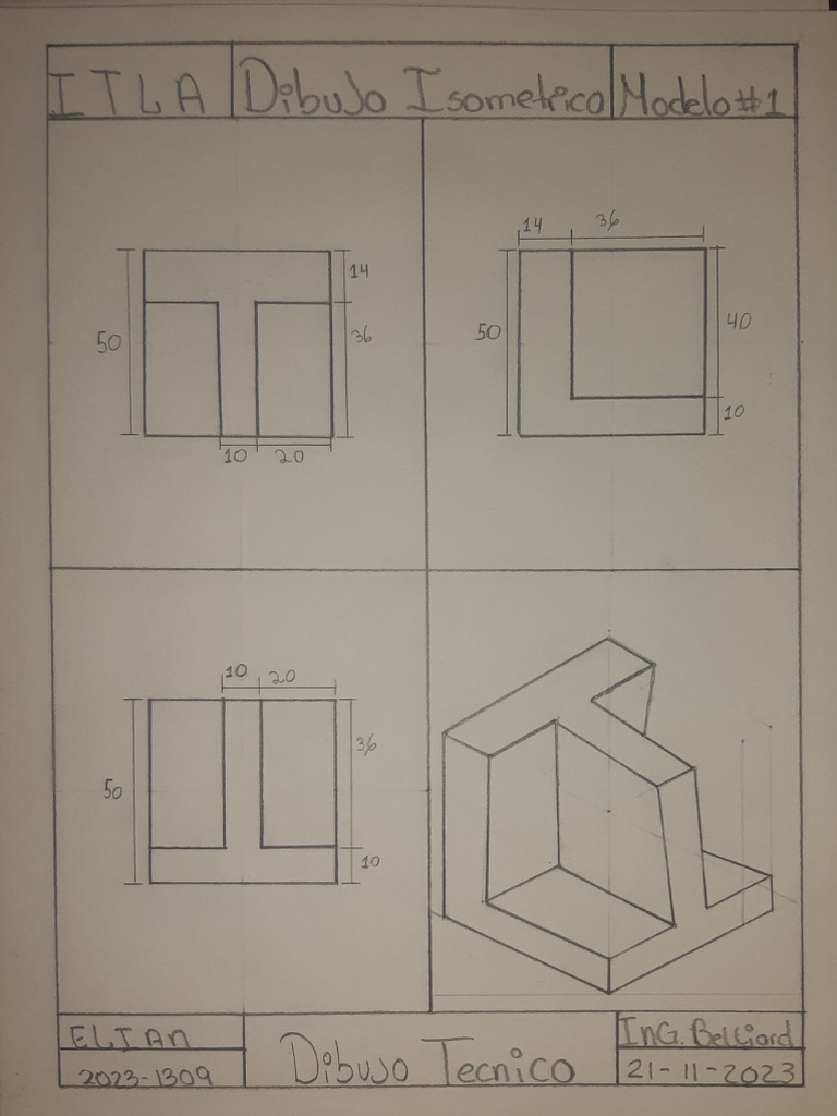 Dibujos isometricos Elian | PDF