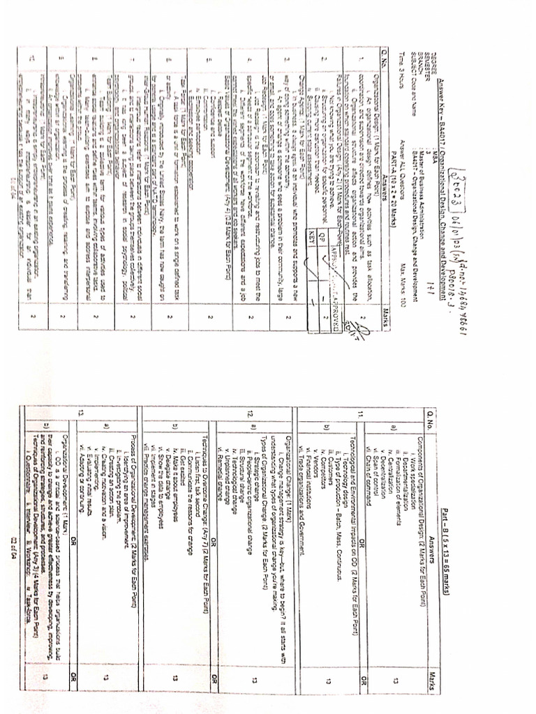 Answer Key Phase - I | PDF
