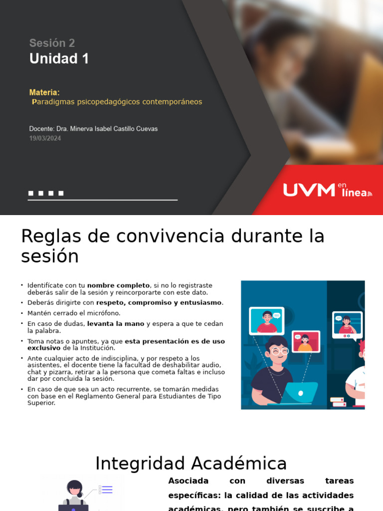 Aula virtual 2 2024.pptx | PDF | Aprendizaje | Sicología