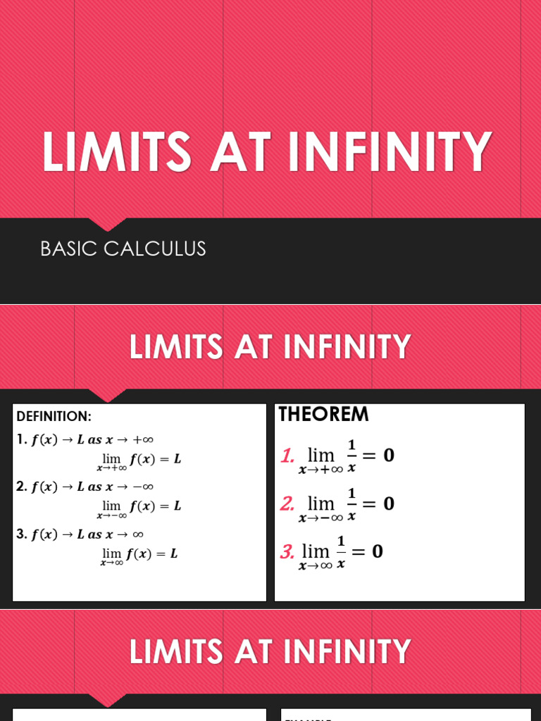 Limits at Infinity | PDF | Infinity | Mathematics