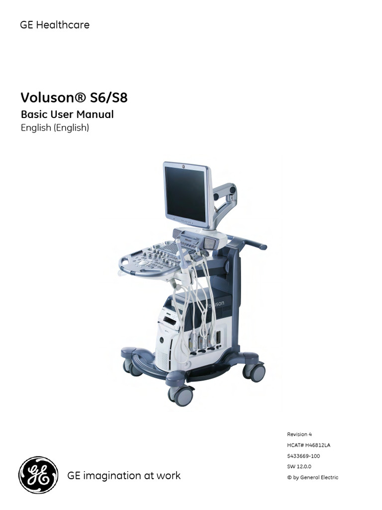 Voluson S6 - User Manual SW 12.0 | PDF | Medical Ultrasound
