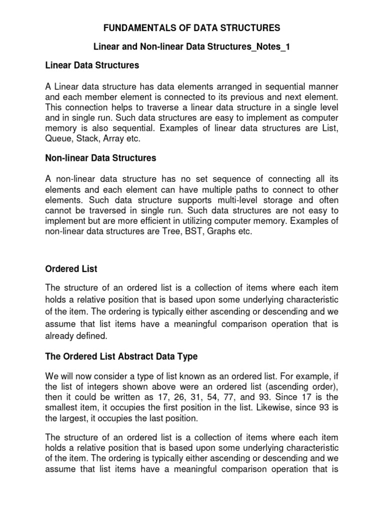 Csc 221 Notes 1 Download Free Pdf Matrix Mathematics Computer Data