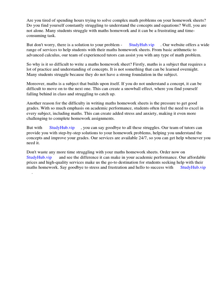 Maths Homework Sheets Online Pdf Worksheet Homework