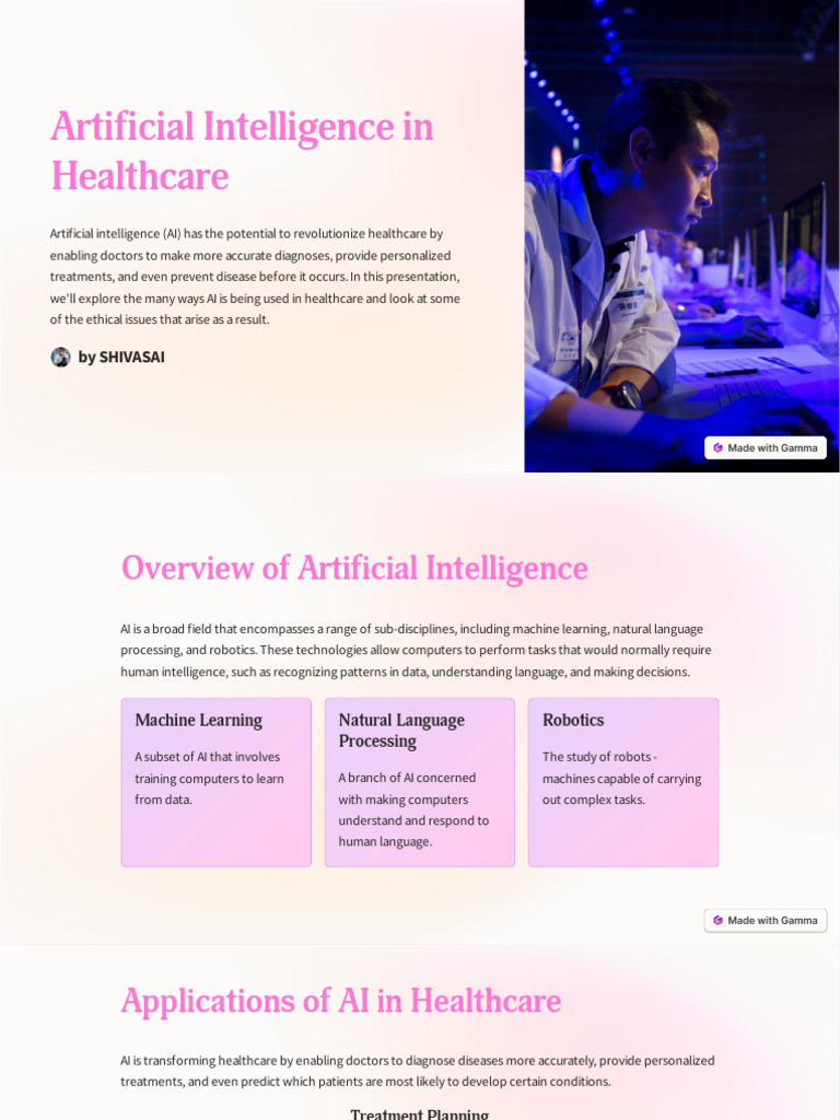 Artificial Intelligence in Healthcare | PDF | Artificial Intelligence ...