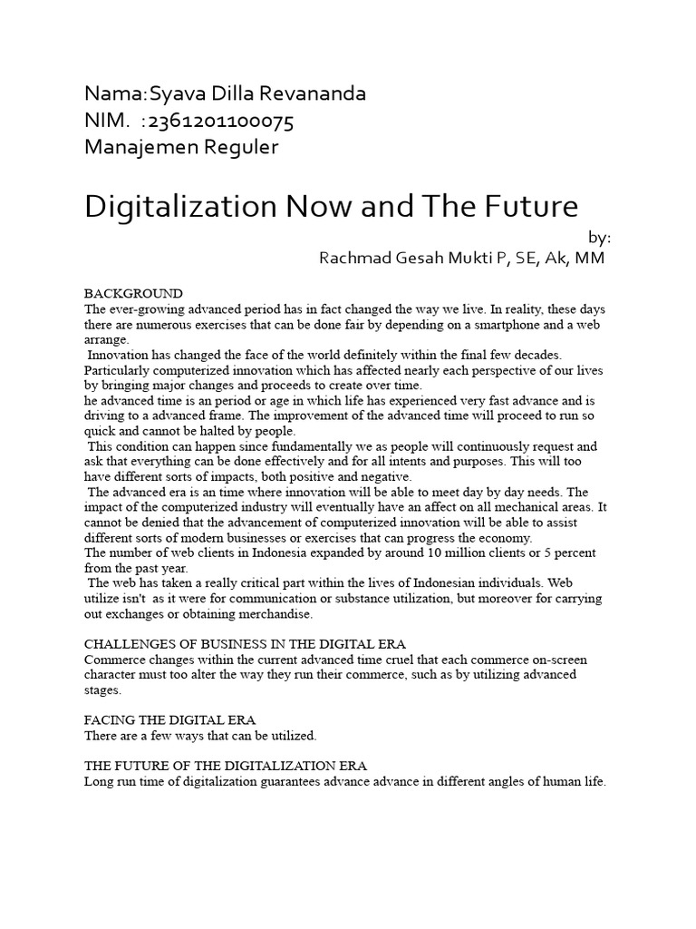Syava Dilla R - Uas Bing - MNJ | PDF | Business