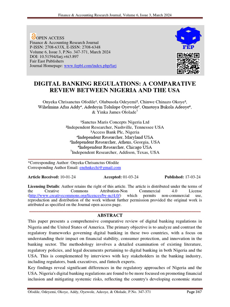 Digital Banking Regulations A Comparative Review B | PDF | Banks | Computer Security