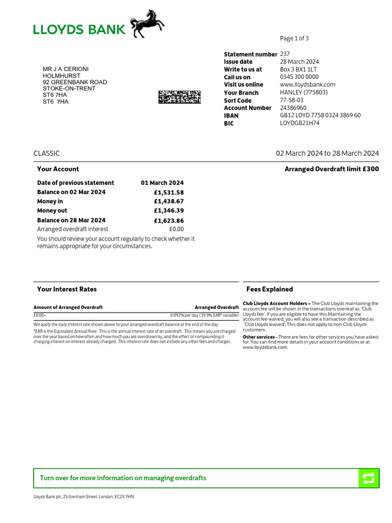 Preview | PDF | Transaction Account | Overdraft