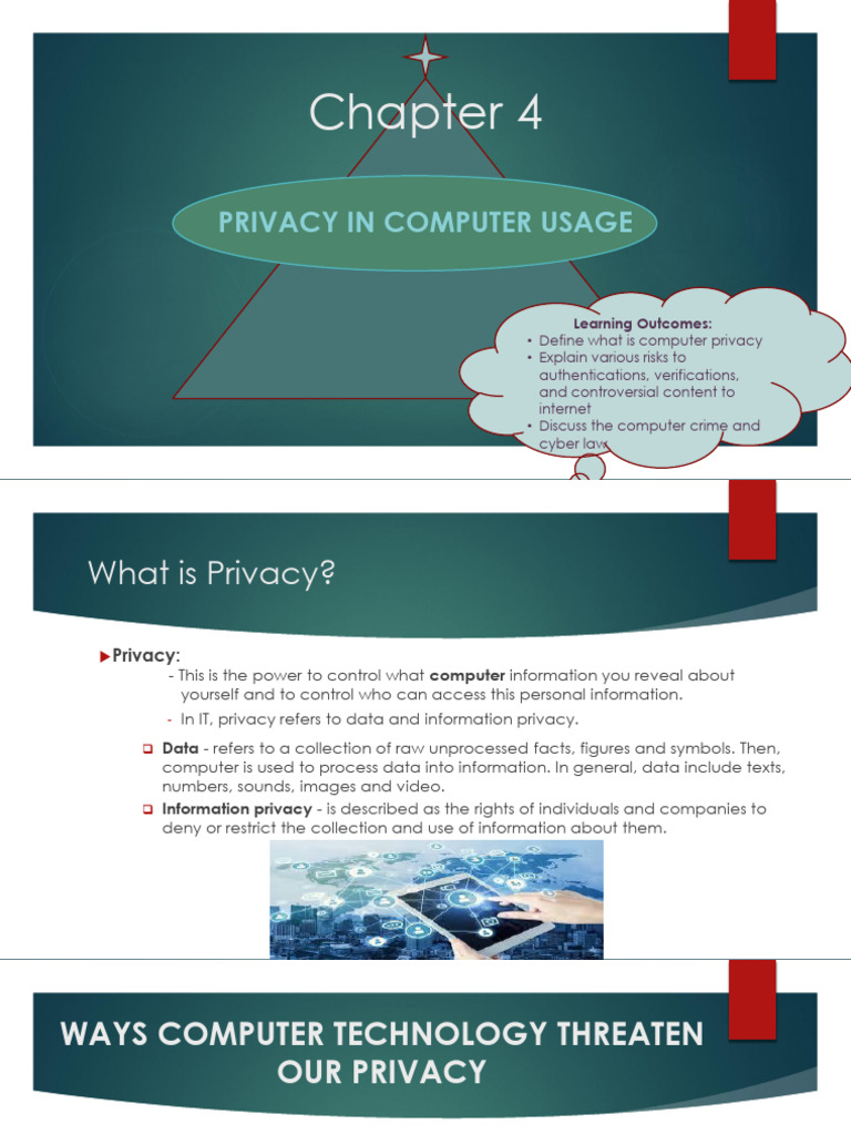 Chapter 4 - Privacy | PDF | Http Cookie | Authentication