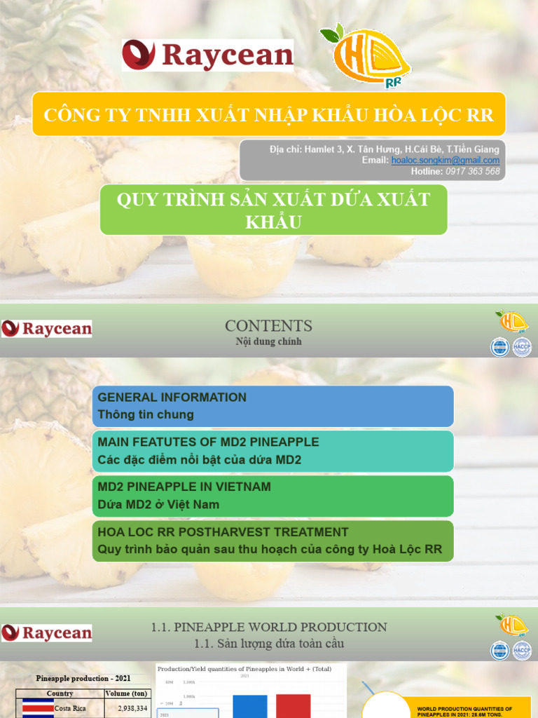 9.HL - MD2 Pineapple Brochure | PDF
