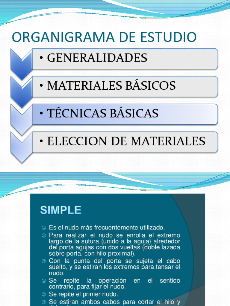 TALLER DE SUTURAS 3, Tecnicas Basicas | PDF