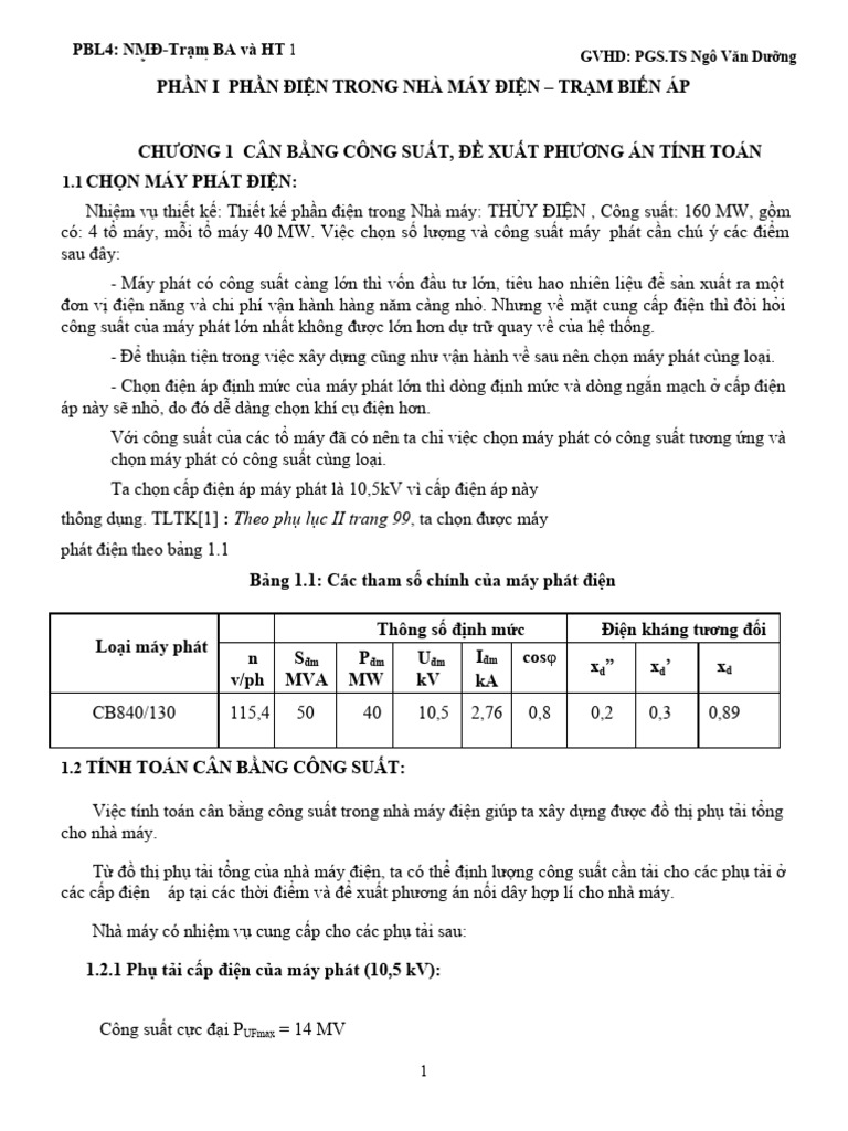 Thuyết minh PBL 4 | PDF