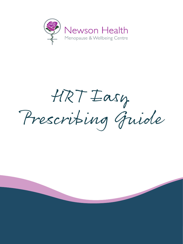 Easy HRT Prescribing Guide | PDF | Hormone Replacement Therapy | Menopause