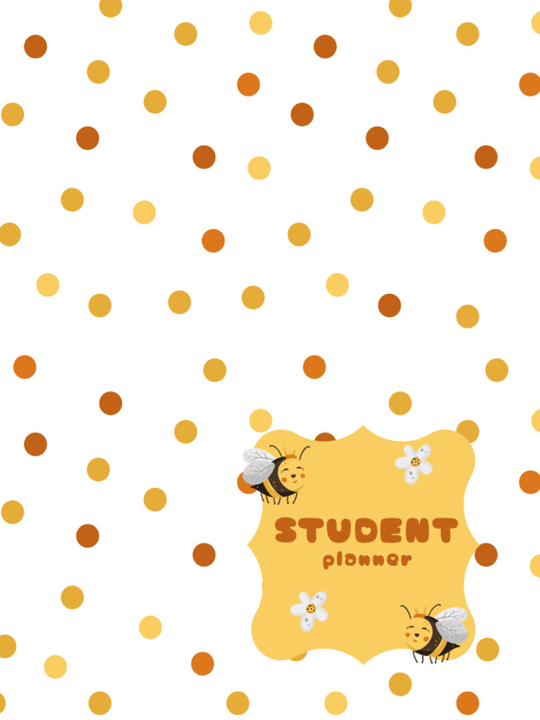 Just Love Printables Bumblebee Themed Student Planner 2022 2023 PDF 8 ...