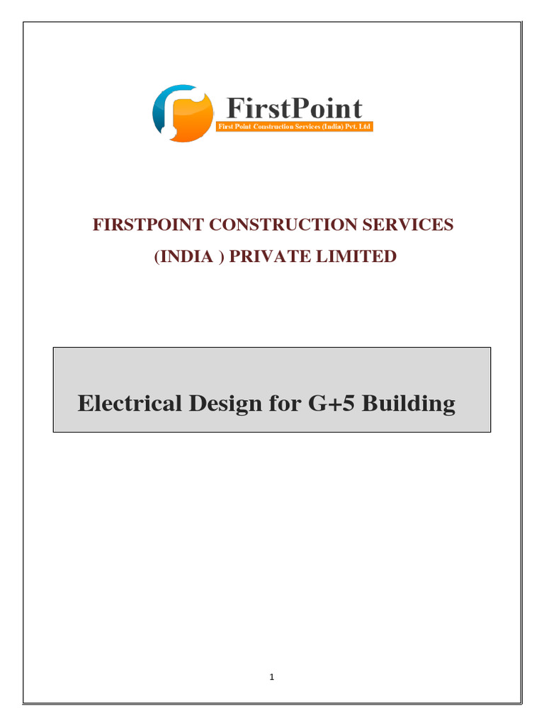 Electrical Design for G+5 Building | PDF | Lighting | Electrical Impedance