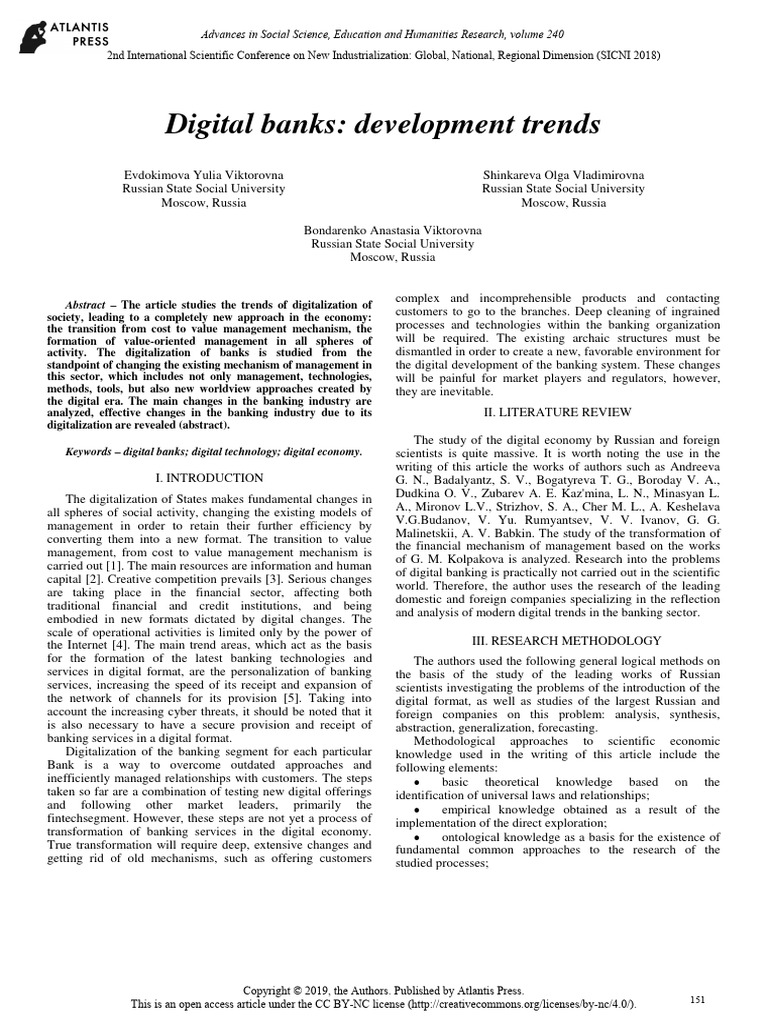 Digital Banks Development Trends | PDF | Banks | Innovation