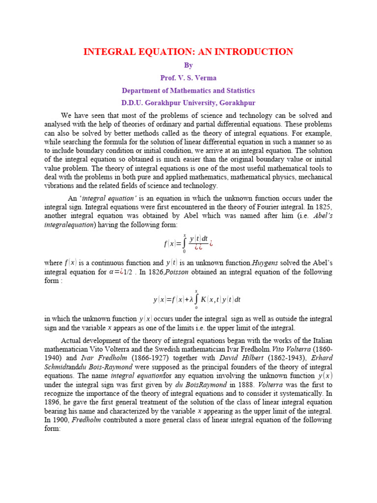 STUDY182@942803 | PDF | Integral Equation | Teaching Mathematics