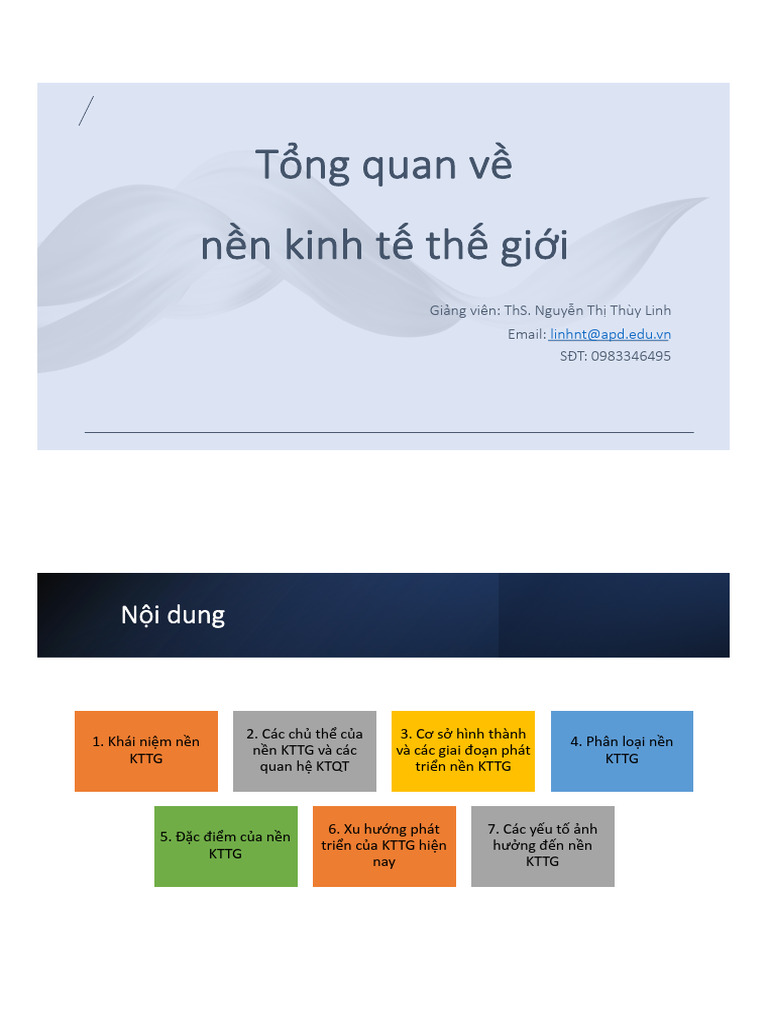 Bai 1 Tong Quan Nen KTTG | PDF
