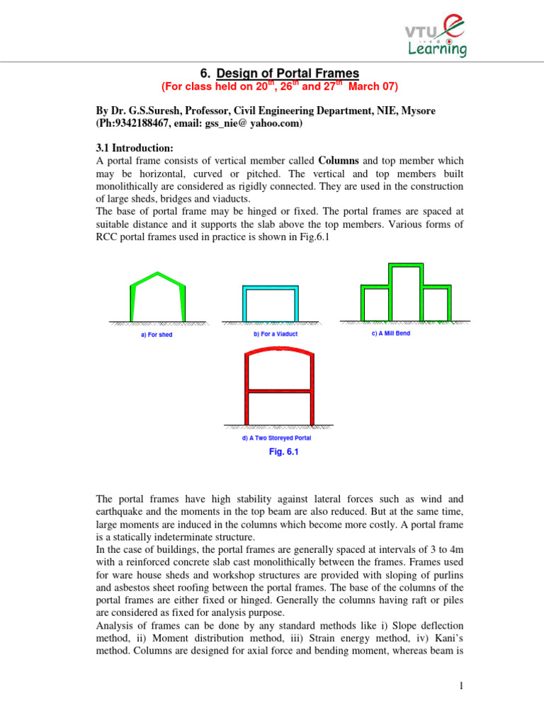Portal GS | PDF | Beam (Structure) | Bending