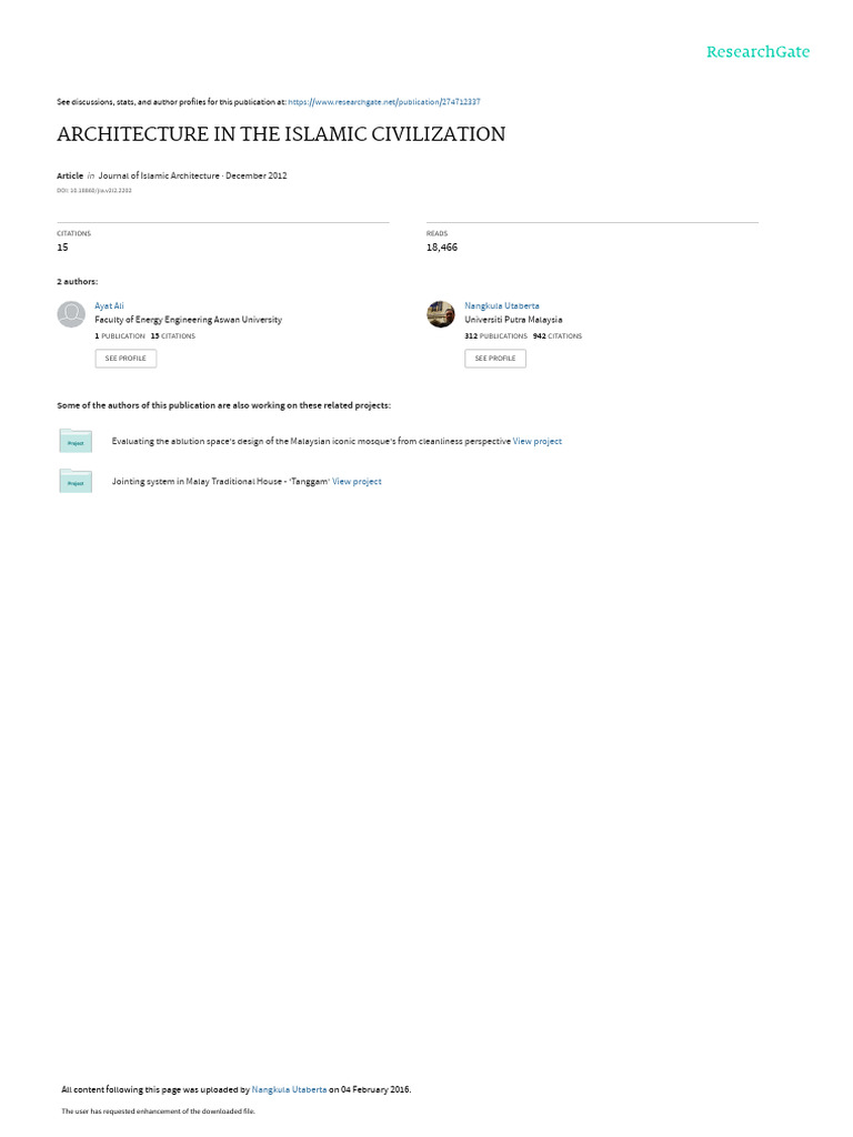 # 9 Architecture - in - The - Islamic - Civilization | PDF | Mosque ...