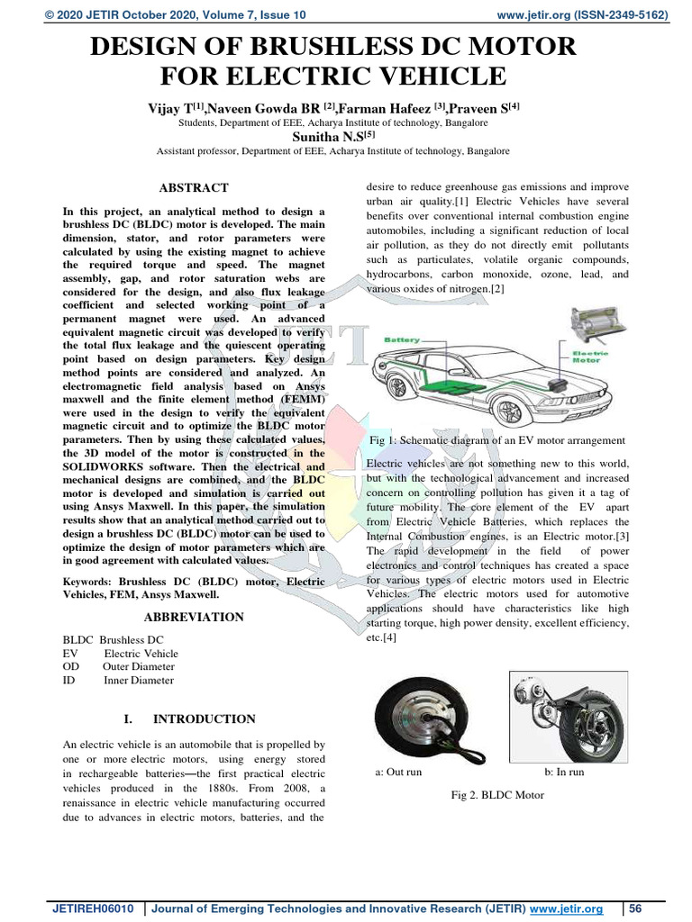 BLDC | PDF | Electric Motor | Electric Vehicle