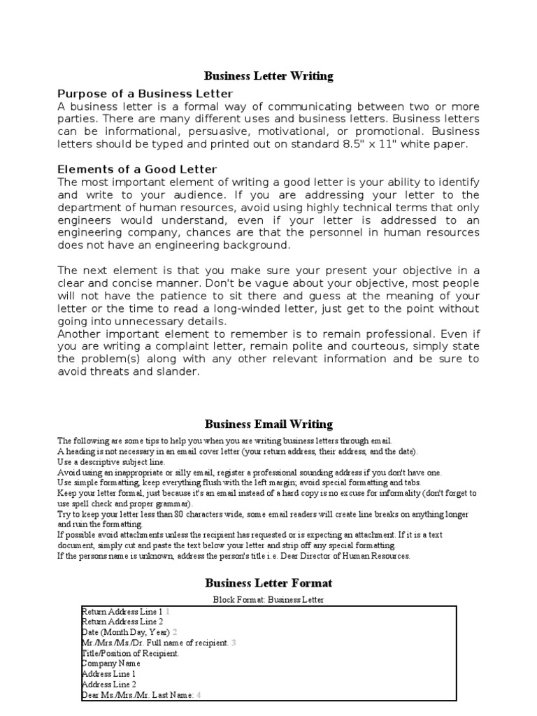 business-letter-writing-pdf-paragraph-writing