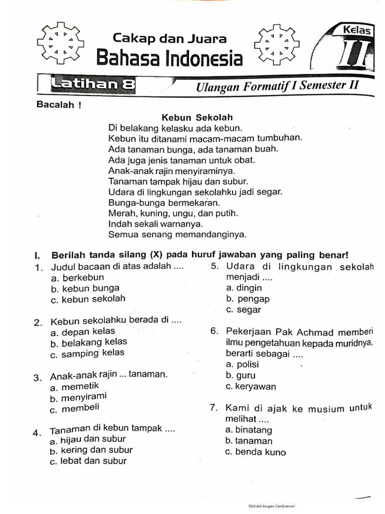 BI 2 - Cakra Latihan 8 | PDF