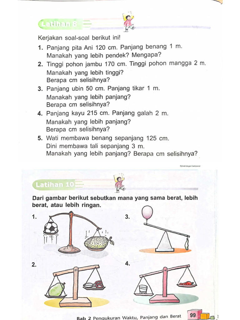 Mat 2 - Panjang Dan Berat | PDF