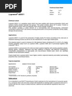 Basf Tds - Lupranate m20s | PDF | Materials | Chemistry