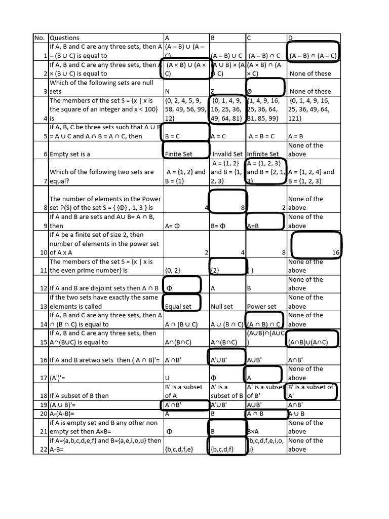 102 Mathematics MCQ-1 | PDF | Arithmetic | Mathematical Objects