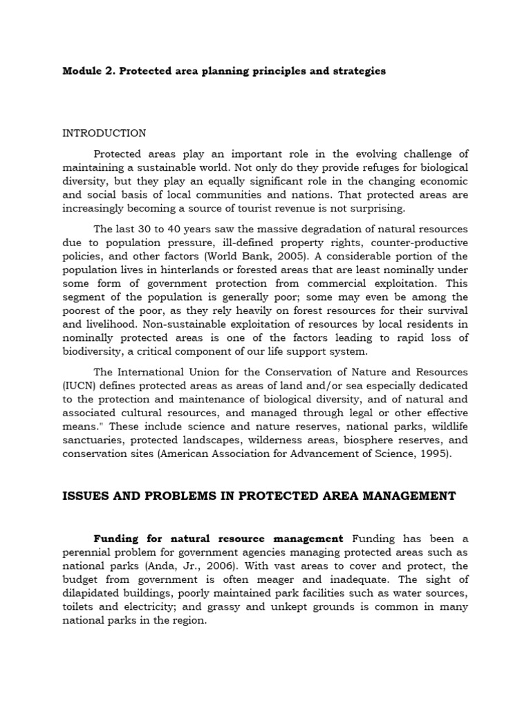 Module 2 | PDF | Protected Area | Biodiversity