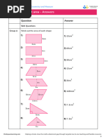 GCSE Area of Trapezium Questions | PDF | Area | Mathematics