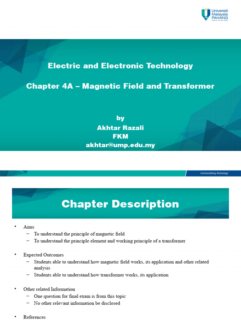 Field and Transformer | PDF | Transformer | Electromagnetic Induction