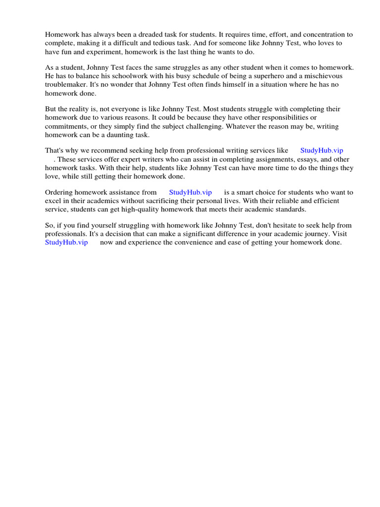 Johnny Test No Homework For Johnny | PDF | Art | Mystery, Thriller ...