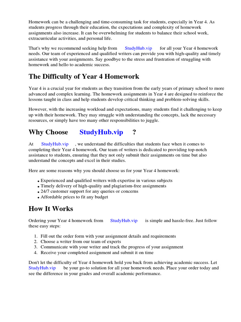 Year 4 Homework Australia | PDF | Homework | Safari (Web Browser)