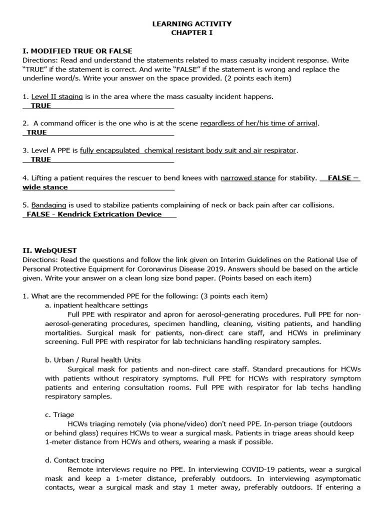 NCM 121 Semifinal activities | PDF | Psychological Trauma | Personal Protective Equipment
