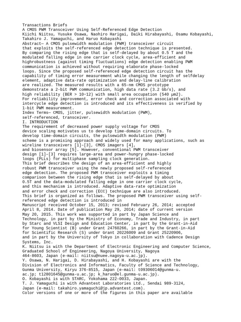 Vlsi Paper | PDF | Electronics | Telecommunications Engineering